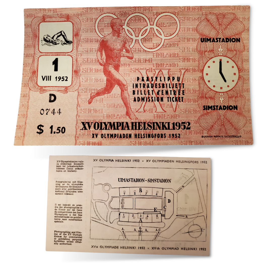Olympics Ticket Collection - Historic Olympic Tickets Signed