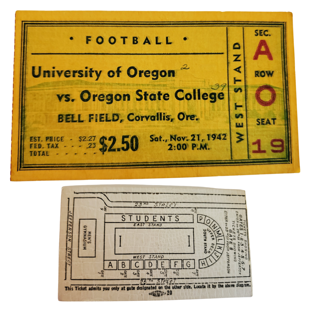 Oregon State University Collection: Tickets, Rookie Cards, Signatures